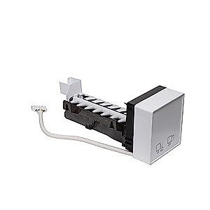 241798224 Ice Maker Replacement for Electrolux & Frigidaire Refrigerators 241642511 241798201 241798231 and 5 Foot Universal Ice Maker Flexible Braided Stainless Steel Water Supply Hose Connector