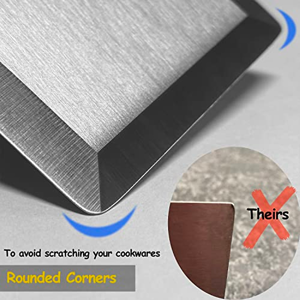 Professional Metal Spatula for Cast Iron Skillets and Flat Top Grills, Full Tang Wooden Handle,1.8mm Thick Stainless Steel Blade, Smash Burger Spatula Turner for Flipper, Cooking, BBQ, 5 Inch x 3 Inch