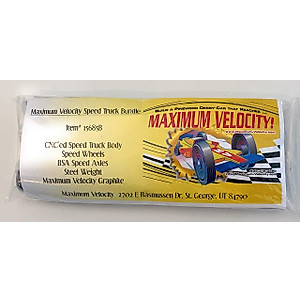 Maximum Velocity Predator Race Car | CNC'ed Body | Tungsten Weight | Complete Race Car kit Bundle Option (Complete Race Car Kit)