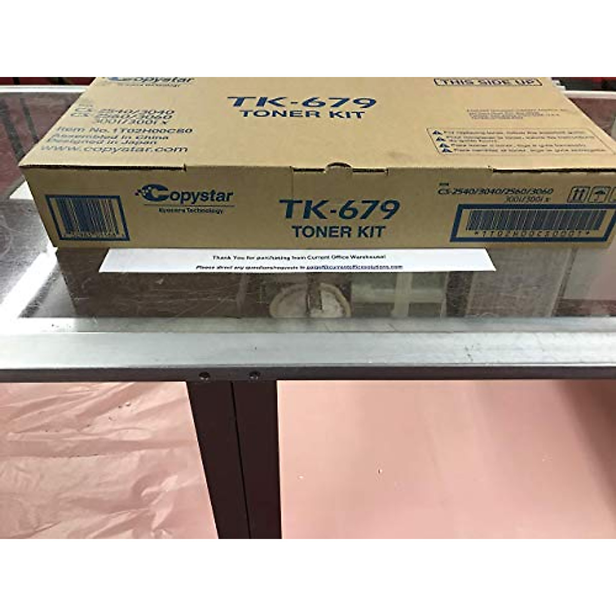 Kyocera 1T02H00CS0 Model TK-679 Black Toner Kit For use with Kyocera KM-2540, KM-2560, KM-3040, KM-3060 and TASKalfa 300i Monochrome Multifunctional Printers; Up to 20000 Pages Yield at 5% Coverage