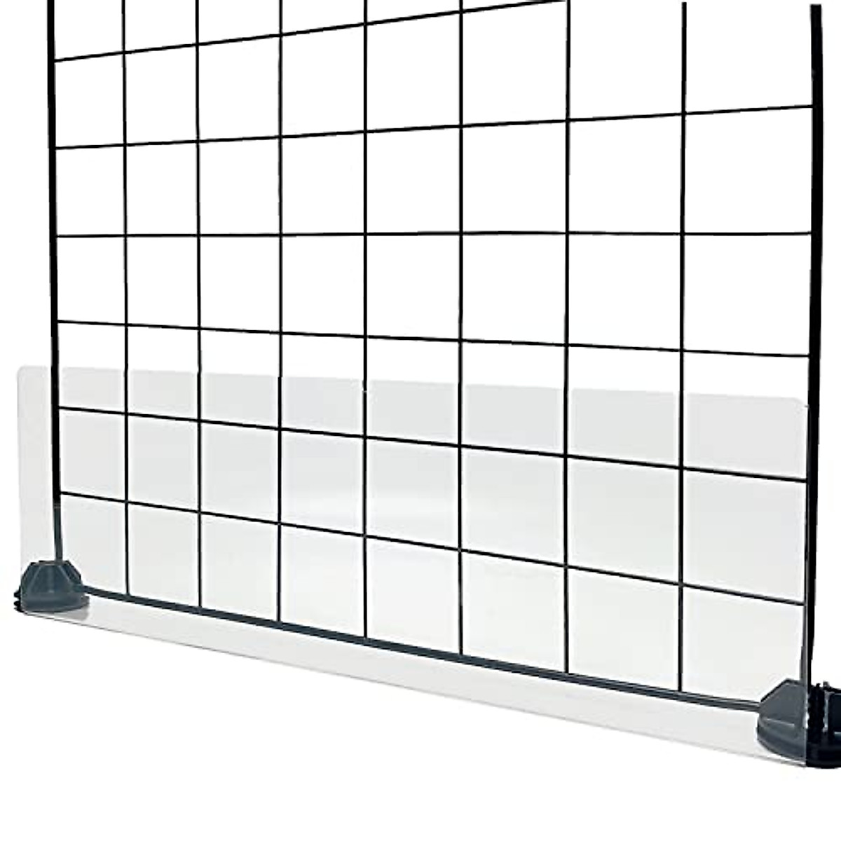 Tierecare Cage Guard Liners 14”x4.7” Scatter Guard Flexible Clear Side Lining for C&C Metal Wire Kennel Crate Playpen Pack of 8