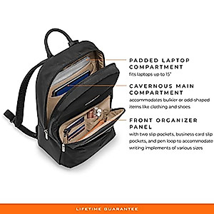 Briggs & Riley Rhapsody-Essential Backpack, Black, One Size