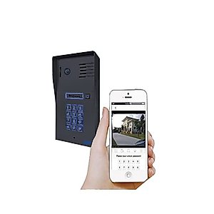 GBF Smart Video Door Phone & Doorbell Intercom System with a Smart keypad(PL963PMBL-POE)- 1080P Camera, Built in POE, Control Two Locks remotely, Timed Unlock