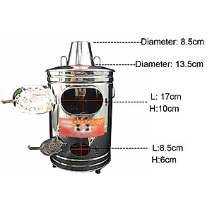 WXJ Stainless Steel Incinerator with Chimney, Portable Garden Incinerator Burning Barrel with Fire Hook, Cleaning The Backyard, Paper and Leaves