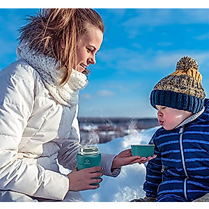 MINCOCO Insulated Food Jar Thermos for Hot Food, Lunch Container Keeps Hot/Cold, Stainless Steel Vacuum Bento Lunch Box for Kids/Adults with Spoon, 17 Ounce, Galaxy Series