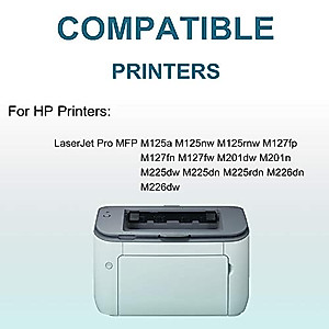 8 Pack Compatible Laser Printer Cartridge (High Yield) Replacement for HP 83A CF283A Imaging Cartridge Fit for HP Laserjet Pro MFP M201dw M201n M225dw Printer