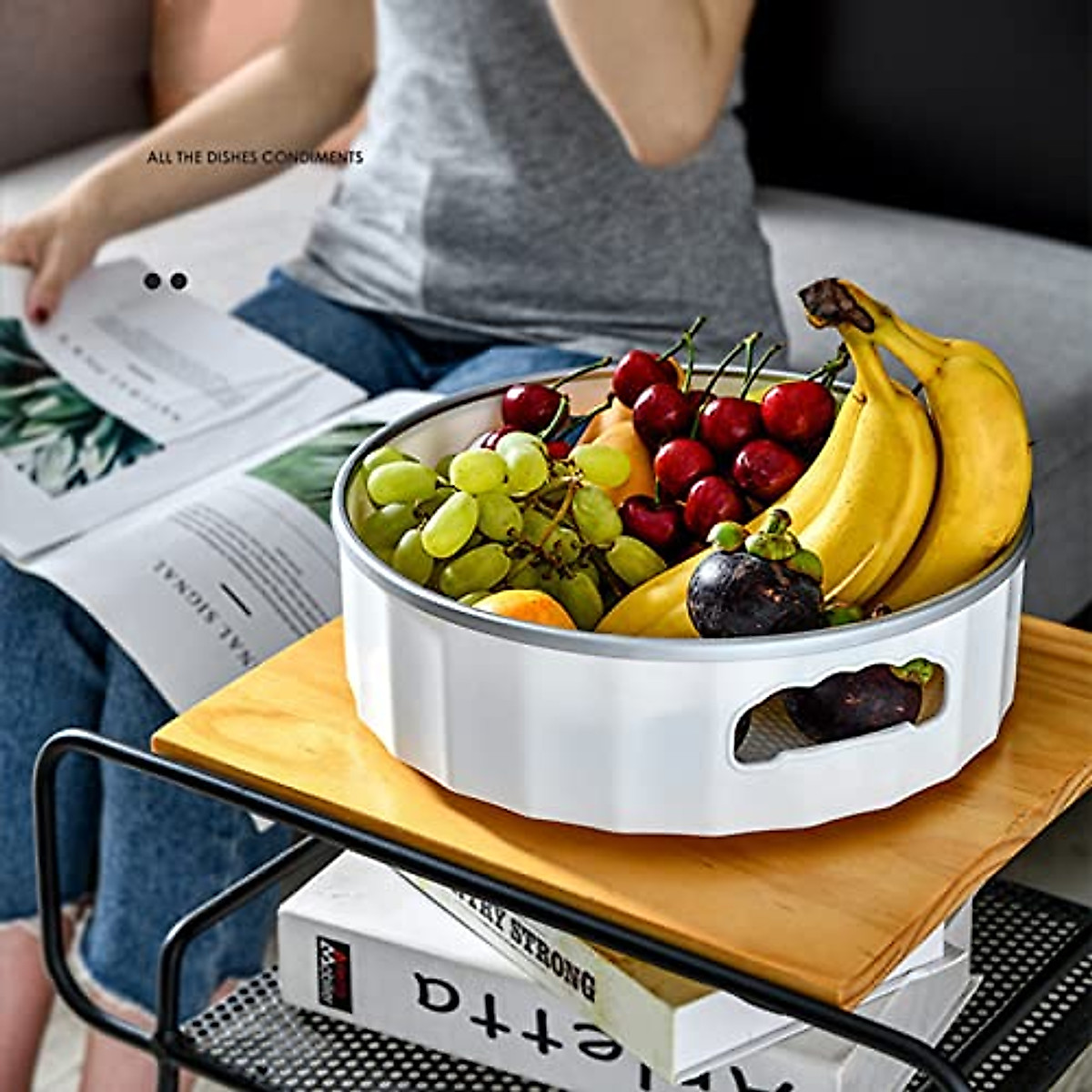 9in Rotating Spice Rack Spinning Organizer Non- Skid Lazy Susan Turntable Spice Stand for Cabinet Pantry Refrigerator