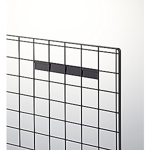 Yamazaki Home Grid Panel 5-Hook Accessory for Hanging Kitchen Utensils and Tools, One Size, Black