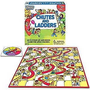 Classic Chutes And Ladders with 1970's Artwork by Winning Moves Games USA for Children Ages 3 and Up, Preschool Games for 2-4 players (1195)