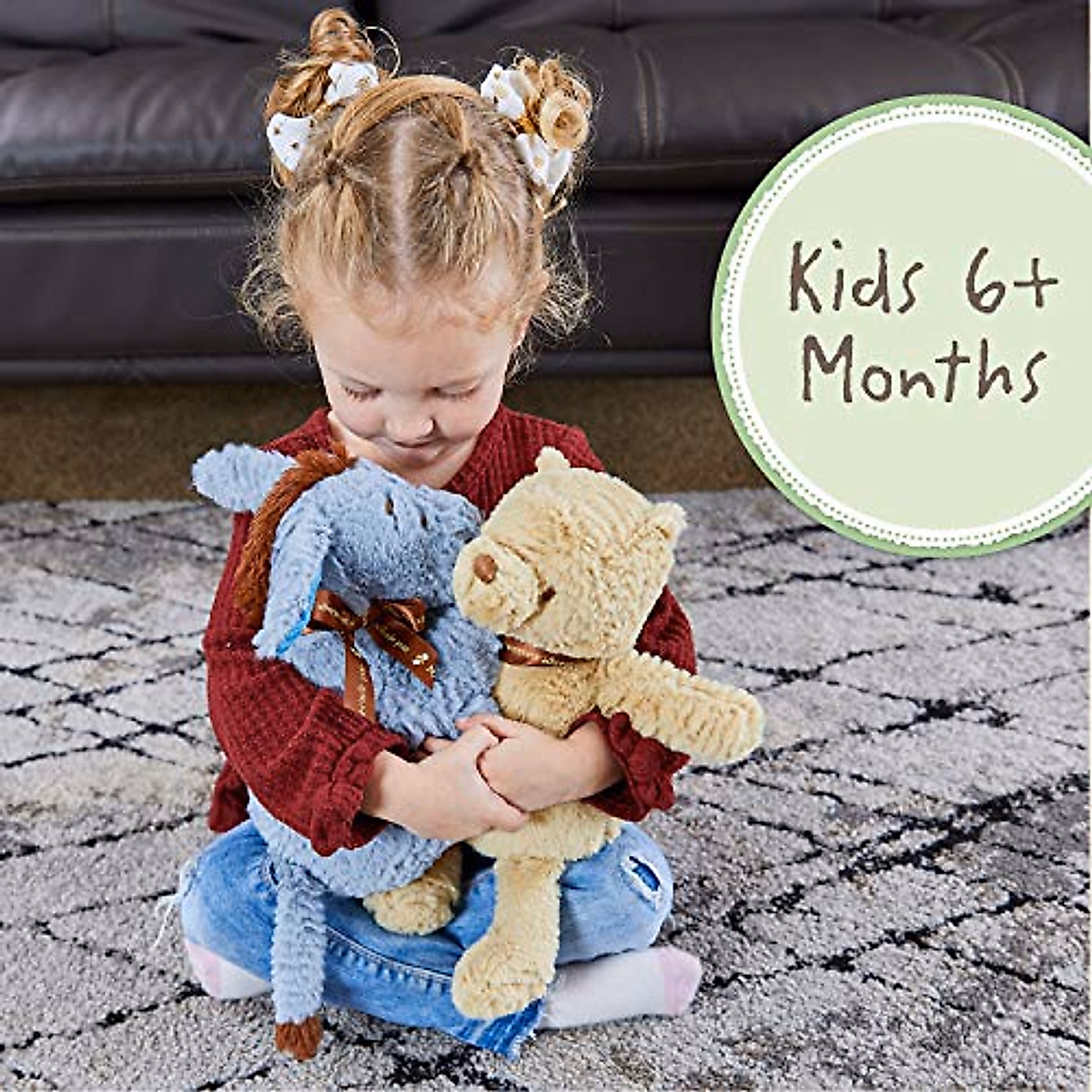 KIDS PREFERRED Baby Classic Winnie the Pooh and Friends Stuffed Animal original version 9 Inch, Pooh