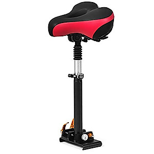 LIXADA Electric Skateboard Saddle Electric Scooter Saddle Set Replacement Compatible with Electric Scooter Pro Chair M365 Scooter Electric Scooter Retractable Seat with Bumper