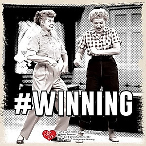 CafePress I Love Lucy #Winning Tote Bag Natural Canvas Tote Bag, Reusable Shopping Bag