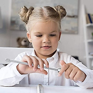 Outus Glitter Colored Pencils with Eraser Wood Colorful Pencils and Pencil Sharpeners for Kids Writing Painting(34 Pieces)