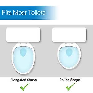 RMS Raised Toilet Seat - 5 Inch Elevated Riser with Adjustable Padded Arms - Toilet Safety Seat for Elongated or Standard Commode