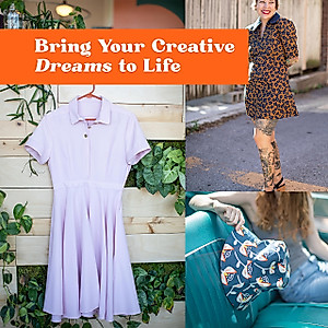 Sewing Machine for Beginners, The Dream by American Home, 15 Built-in Stitches, Great for Refashioning Clothes, AH700