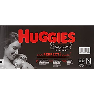 Huggies Special Delivery Hypoallergenic Baby Diapers, Size Newborn (up to 10 lbs.), 66 Count, Giga Jr. Pack
