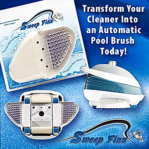 Sweep Fins Pool Vac Wings Replacement Kit for Hayward Pool Vacuum Models - Wings with Bristles That Brush Plaster, Pebble and Vinyl Surfaces