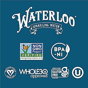 Waterloo Sparkling Water Lime Flavor Zero Calorie No Sugar 12oz Cans (Pack of 12), Fruit Flavored Sparkling Water, Naturally Flavored, Zero Calories, Zero Sugar, Zero Sodium