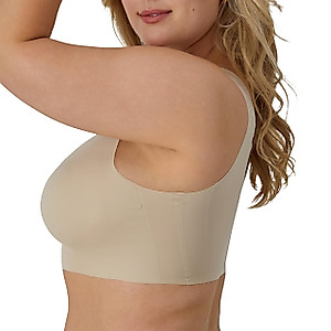 Bali womens Comfort Revolution Easylite Seamless Wireless Df3491 Full Coverage Bra, Nude, Large US