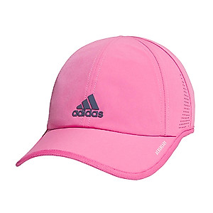 adidas Women's Superlite 2 Relaxed Adjustable Performance Hat, Pulse Magenta Pink/Preloved Ink Blue, One Size