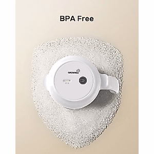 Grownsy Baby Formula Mixer Pitcher 32OZ, Magnetic Charging Electric Formula Mixing Pitcher, Auto Mixing for Formula Powder, Breastmilk, Without Air Bubbles or Lumping, BPA Free, Easy to Clean