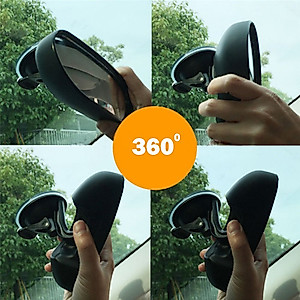 Aiprov Baby Car Mirror, Rear View Mirror Baby Front Facing For Back Seat With Suction Safety Rearview Adjustable, 360 Degree Rotable Forward Baby Mirror For Infant