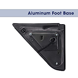 Towing Mirror for Dodge Ram - Replacement fit for 2009-2018 Dodge Ram 1500 2500 3500 Pickup Truck with Power Adjusted Glass Heated LED Turn Signal Light Puddle Lamp Temp Sensor Flip Up Pair Set