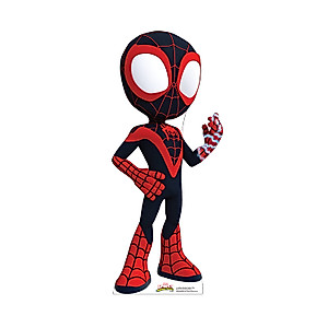 Cardboard People Miles Morales Spider-Man Life Size Cardboard Cutout Standup - Marvel's Spidey and His Amazing Friends (TV Series)