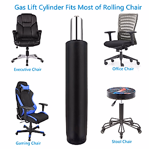 Kinchoix 5'' Gas Lift Cylinder Office Chair Gas Lift Cylinder Replacement Pneumatic Shock Heavy Duty 450 lbs for Office Desk Chairs Gaming Chair Universal Size