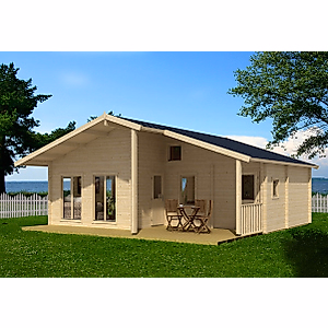 Allwood Avalon Cabin Kit | 540 SQF + Loft (Double Glass Windows and Doors)