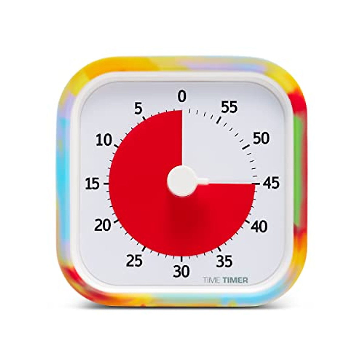 Time Timer MOD Tie Dye ⁠— Special Edition ⁠⁠— Visual Timer for Kids Classroom Learning, Elementary Teachers Desk Clock, Homeschool Study Tool and Office Meetings with Silent Operation (Tie Dye)