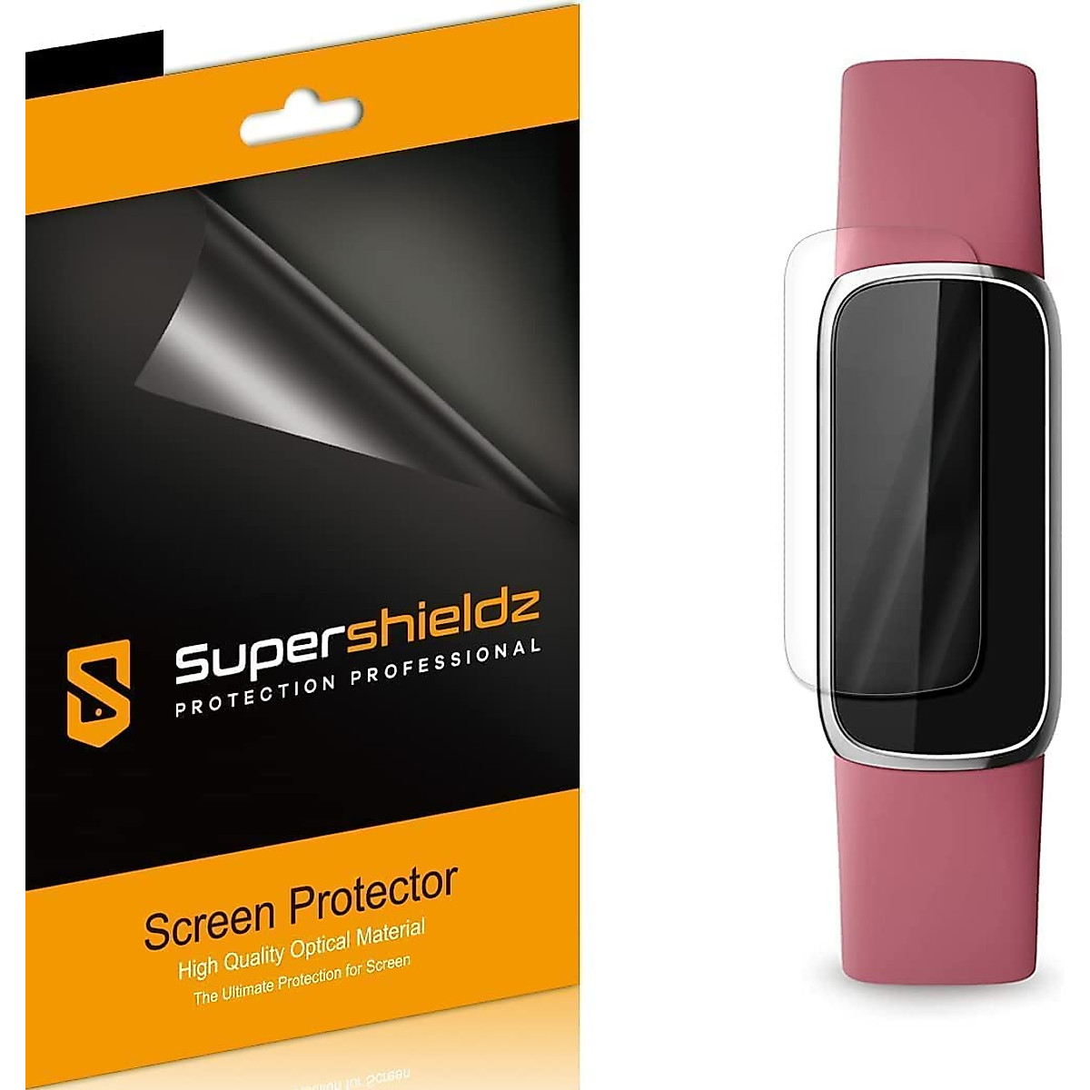 (3 Pack) Supershieldz Designed for Fitbit Luxe Screen Protector, 0.13mm, High Definition Clear Shield (TPU)