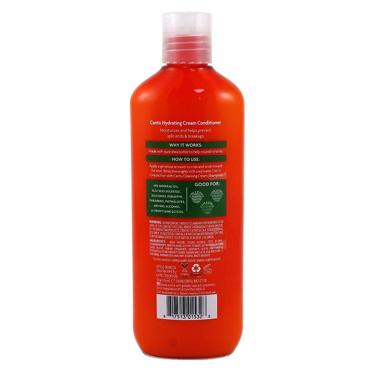 Cantu Natural Hair Conditioner Hydrating (Sulfate-Free) 13.5 Ounce (Pack of 3)