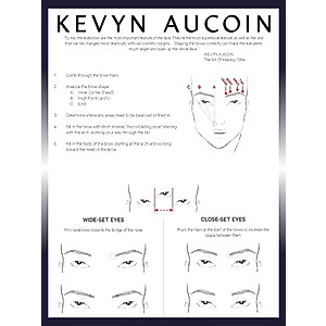Kevyn Aucoin The Precision Brow Pencil, Brunette: Ultra slim, thin and strong. Retractable plus spoolie brush. Pro makeup artist go to. Sculpt, define and shape eyebrows. Stay put, smudge-proof.