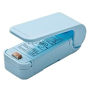 Portable Bag sealing machine mini magical sealer - latest upgraded snack sealer seals the bag to keep it fresh, small in size magnet attached to mount only takes 2 AA batteries and gently operate without any button. Perfect for bags of snacks