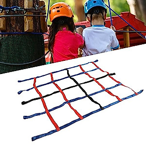 DAUERHAFT Climbing Net, 3 Colors Climbing Net Cultivate Motor Skills Improve Self Confidence for Playgrounds