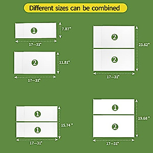 SOFRON Expandable Closet Tension Shelves Organizers, Adjustable Shelf for Cabinet Rack Storage Wardrobe Divider Shelving for Closets Pantry Cupboard Kitchen Large 1 Pack