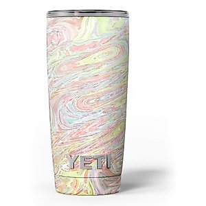 Design Skinz Slate Marble Surface V36 - Skin Decal Vinyl Wrap Kit Compatible with The Yeti Rambler Cooler Tumbler Cups