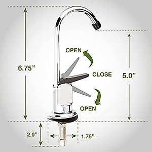 Homewerks Worldwide 3310-160-CH-B-Z Single Hole 1-Handle Low-Arc Drinking Water Faucet, Chrome Finish