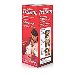 Children's Tylenol Very Berry Strawberry Flavor, 4-Ounce (Pack of 2)