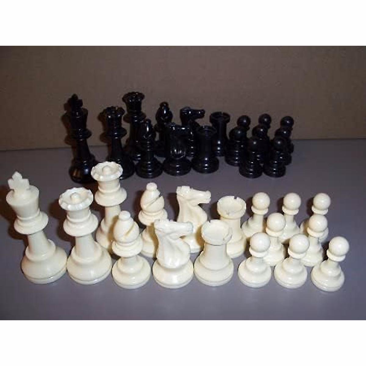 Staunton Tournament Chess Pieces, Triple Weighted with 3.75" King and 2 extra Queens