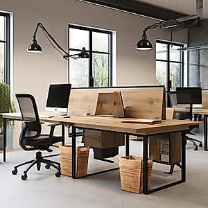 Tioncy 2 Pack 2 Gallon Wooden Waste Basket with Handles Dark Wood Trash Can Wastebaskets Rectangular Garbage Can for Bedroom Wood Trash Can Office Trash Bin with Non Slip Pad for Home Den Kitchen