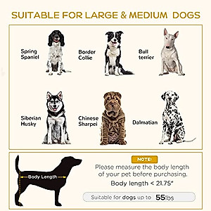 PawHut Elevated Rattan Dog Bed with Steel Frame, Handwoven Wicker Pet Bed with Water Resistant Cushion, Dog Bed Outdoor for Large Medium Dog, Charcoal Grey