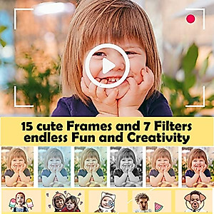 Kids Camera, Digital Camera for Kids Age 3-8, Toddler Toys Christmas Birthday Gifts for Boys and Girls, 2.0 inch IPS Screen Portable Children Toy Camera with 32G SD Card, Perfect Small Size (Pink)