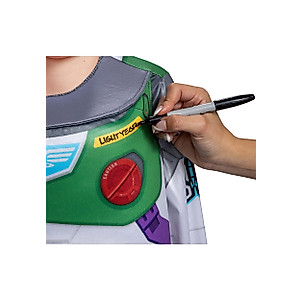 Disguise mens Disney Pixar Lightyear Buzz Space Ranger Costume, Official Disney Lightyear Outfit Adult Sized Costumes, As Shown, Men s Size Large 42-46 US