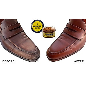 Meltonian Cream Shoe Polish - Natural Wax & Oils- Brown & Black Shoe Polish for Leather - Restores & Protects, 60+ Colors, Cleaner
