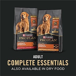 Purina Pro Plan Complete Essentials, Beef and Vegetables Entree in Wet Dog Food Gravy - (Pack of 12) 13 oz. Cans