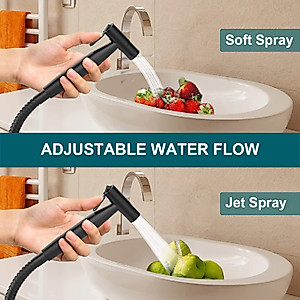 Luxury Bidet Sprayer for Toilet-Handheld Sprayer Attachment with Brass Leak Free T-Valve&Adjustable Jet Spray, Perfect for Feminine Hygiene