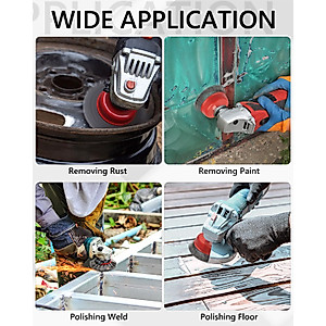 Alffun 4" Wire Wheel Cup Brush for Angle Grinder, 3 Pack Coarse Twisted Knotted Wire Wheel for 4 1/2 Angle Grinder, 5/8 Inch-11 Threaded Arbor for Heavy Cleaning Rust, Stripping and Abrasive