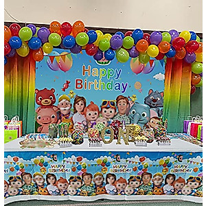 Cute Family Watermelon Baby Birthday Party Backdrop Balloon Lollipop Patterns for New Born Baby Shower Family Photography Background 7x5ft